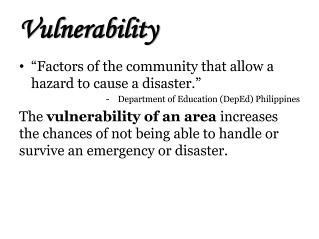 Vulnerability.pptx | Environment | Science