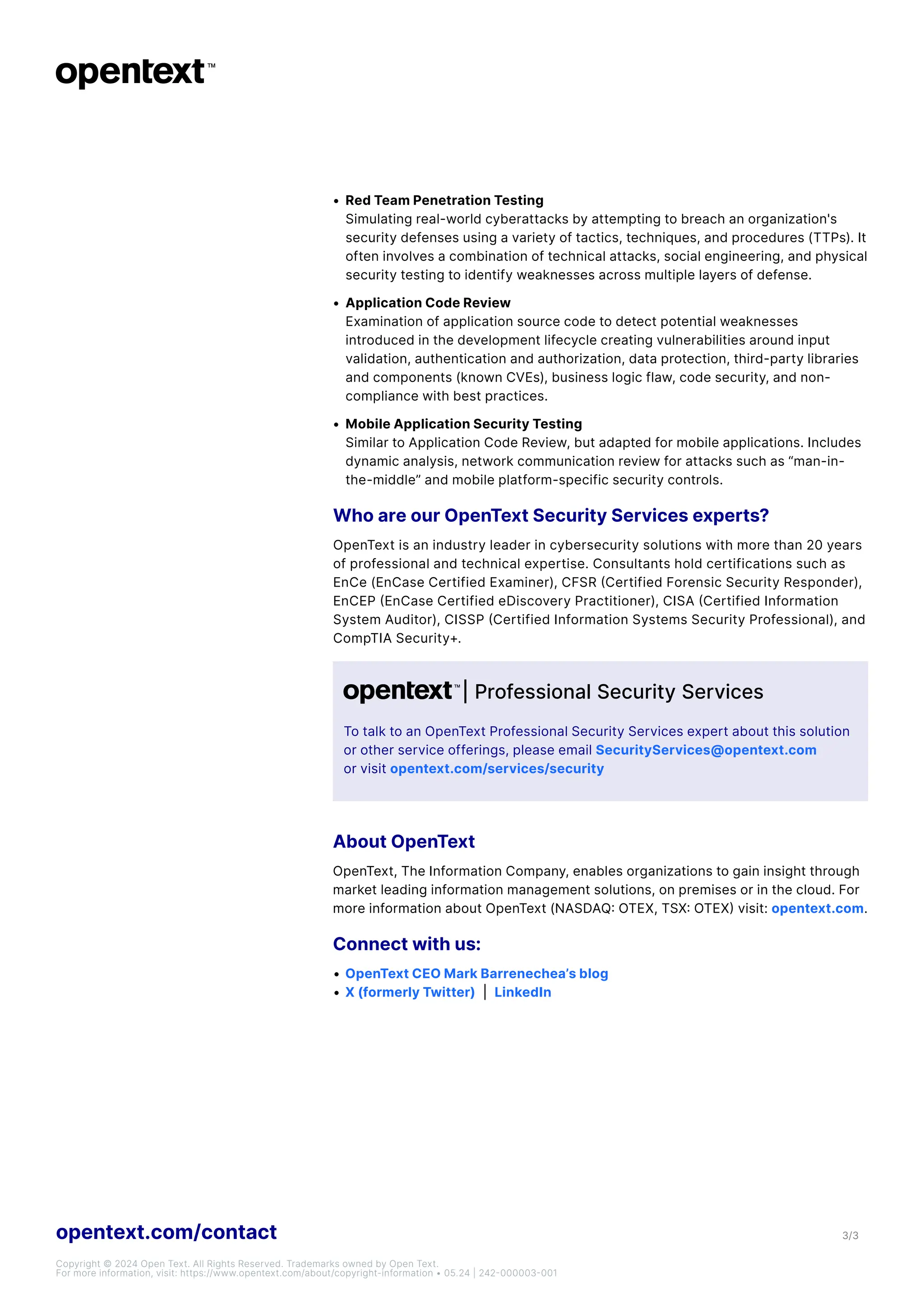 OpenText Vulnerability Assessment & Penetration Testing | PDF