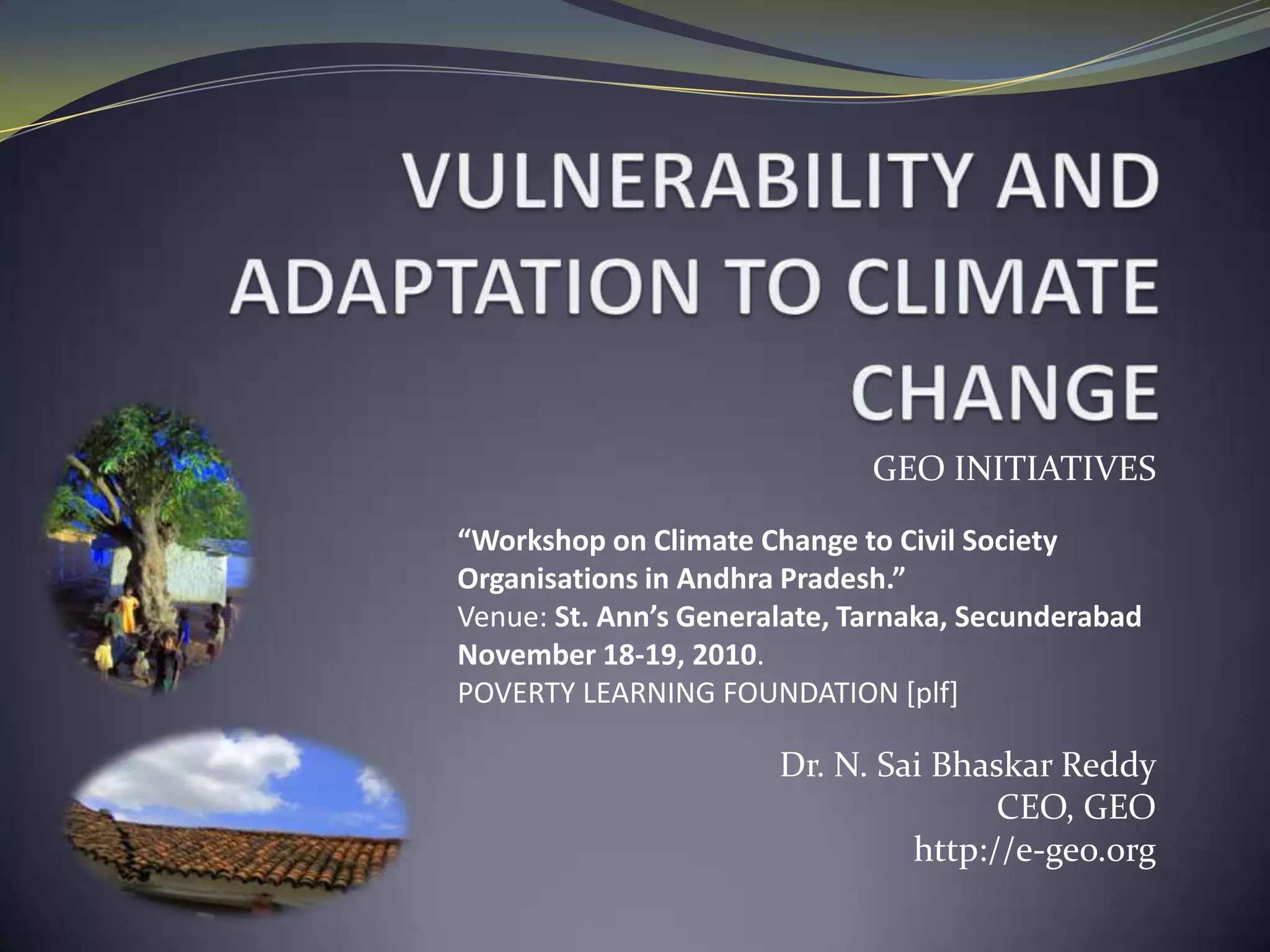 Vulnerability and adaptation to climate change | PPT