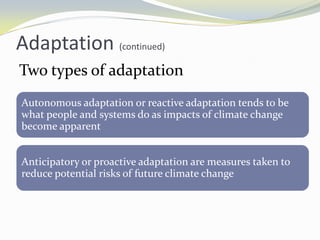 Vulnerability and adaptation to climate change | PDF