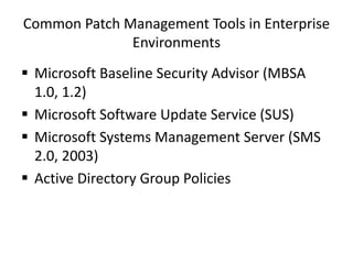 Vulnerability and Patch Management | PDF