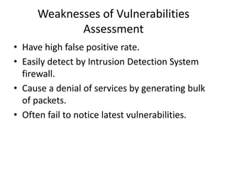 Vulnerability assessment and penetration testing | PPTX