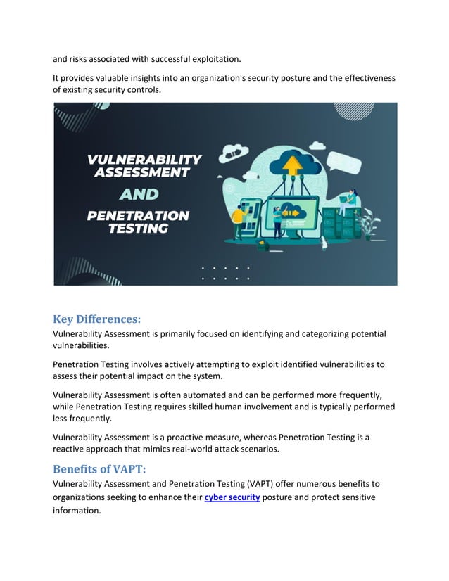 Vulnerability Assessment And Penetration Testing Vapt Pdf