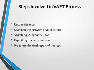 Vulnerability assessment & Penetration testing Basics | PPTX ...