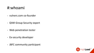 Vulnerability intelligence with vulners.com