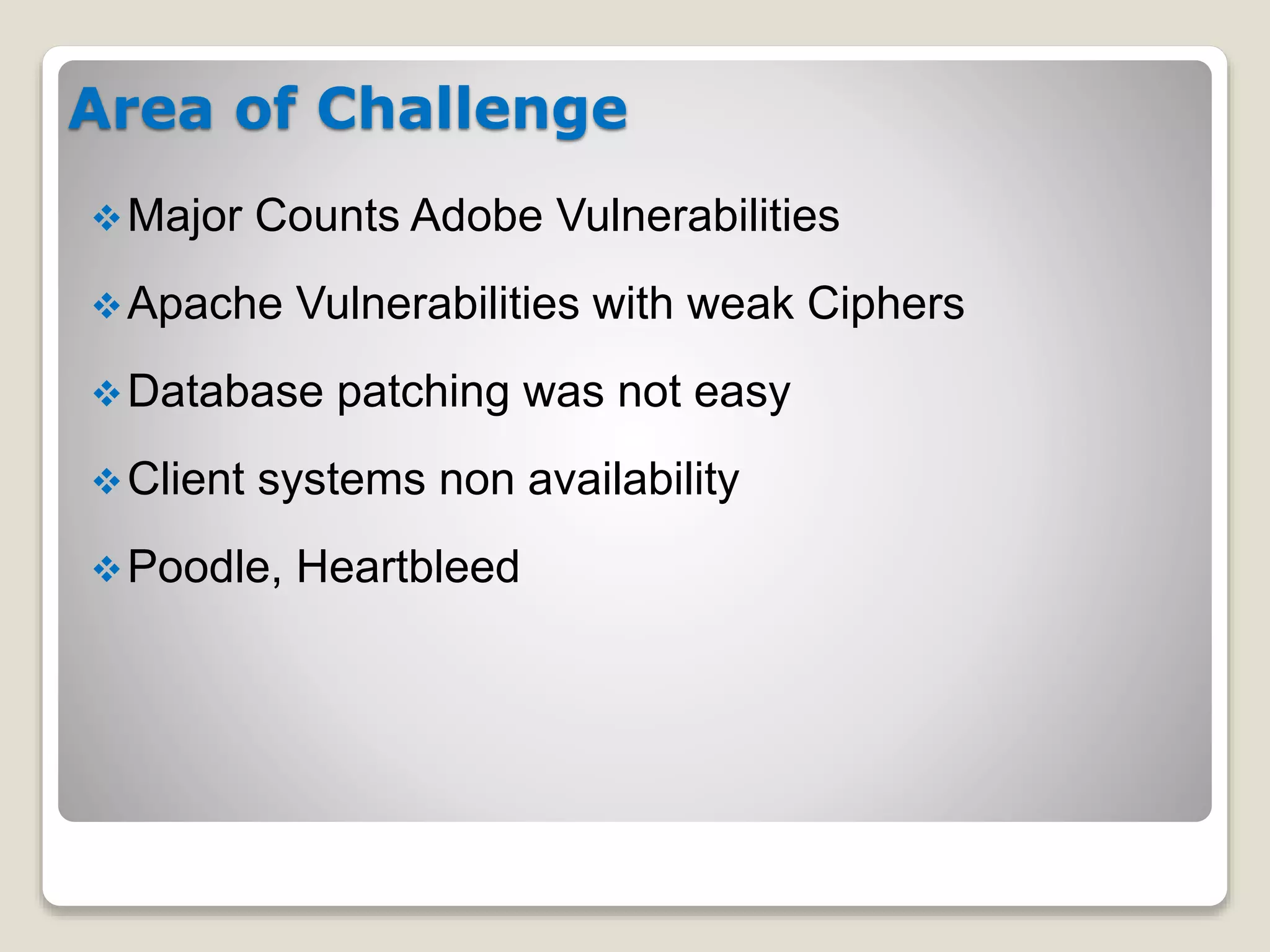 Challenges of Vulnerability Management | PPTX