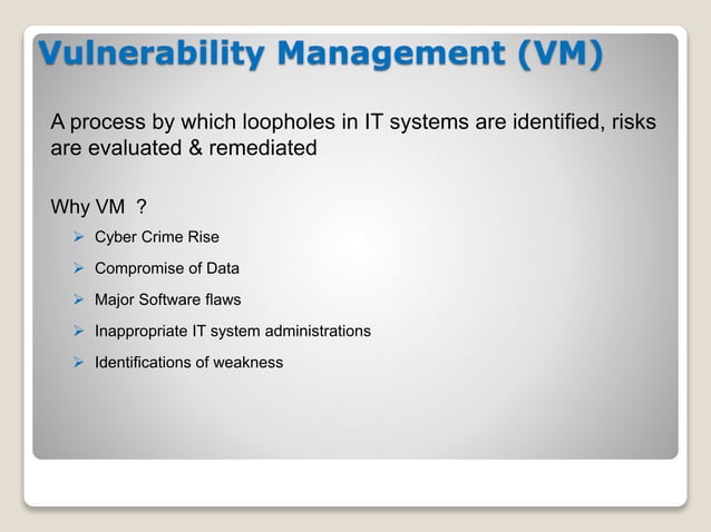 Challenges of Vulnerability Management | PPT | Free Download