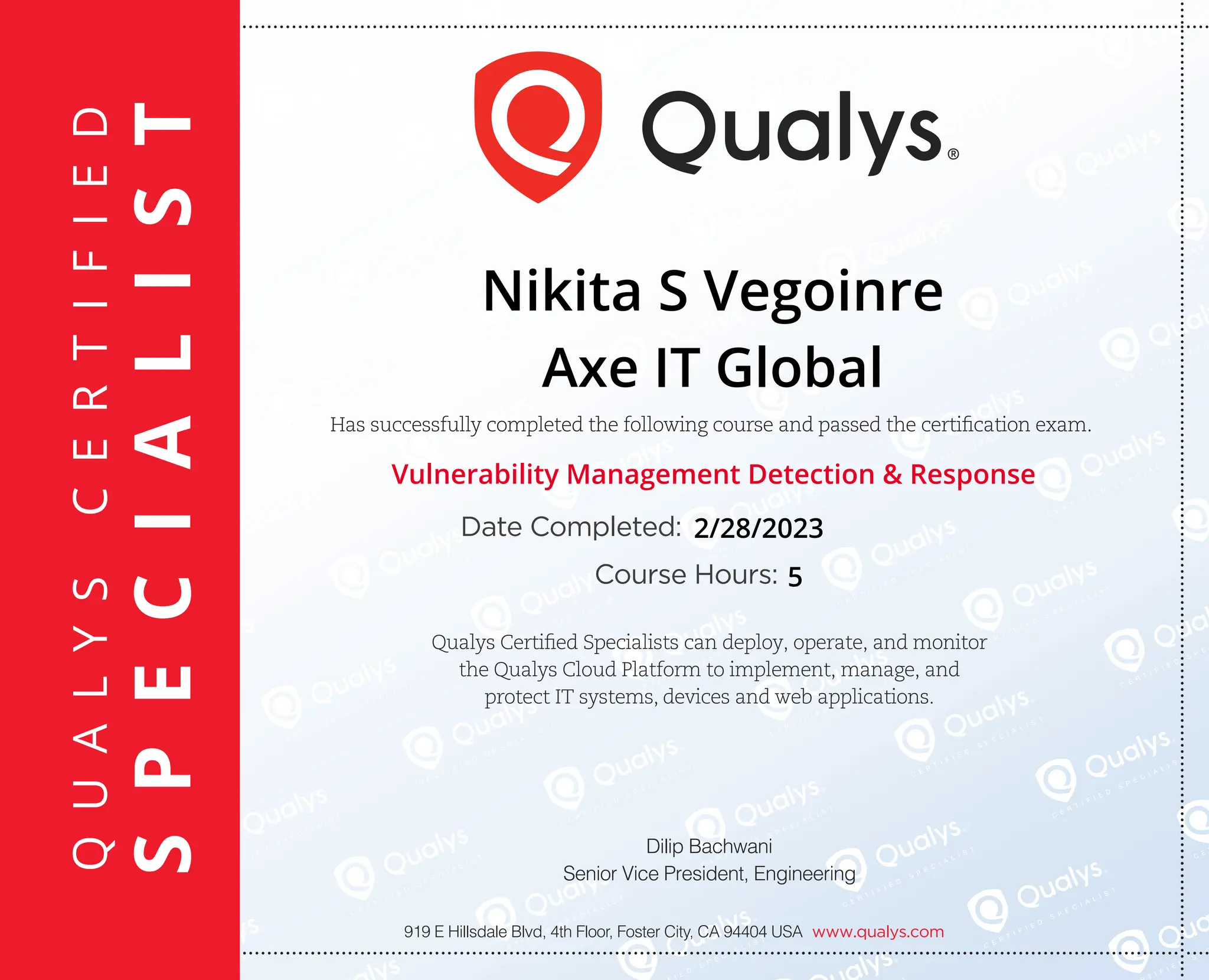 Qualys Vulnerability Management Detection Response 02282023pdf
