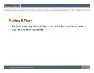 Vulnerability Management In An Application Security World | PPT