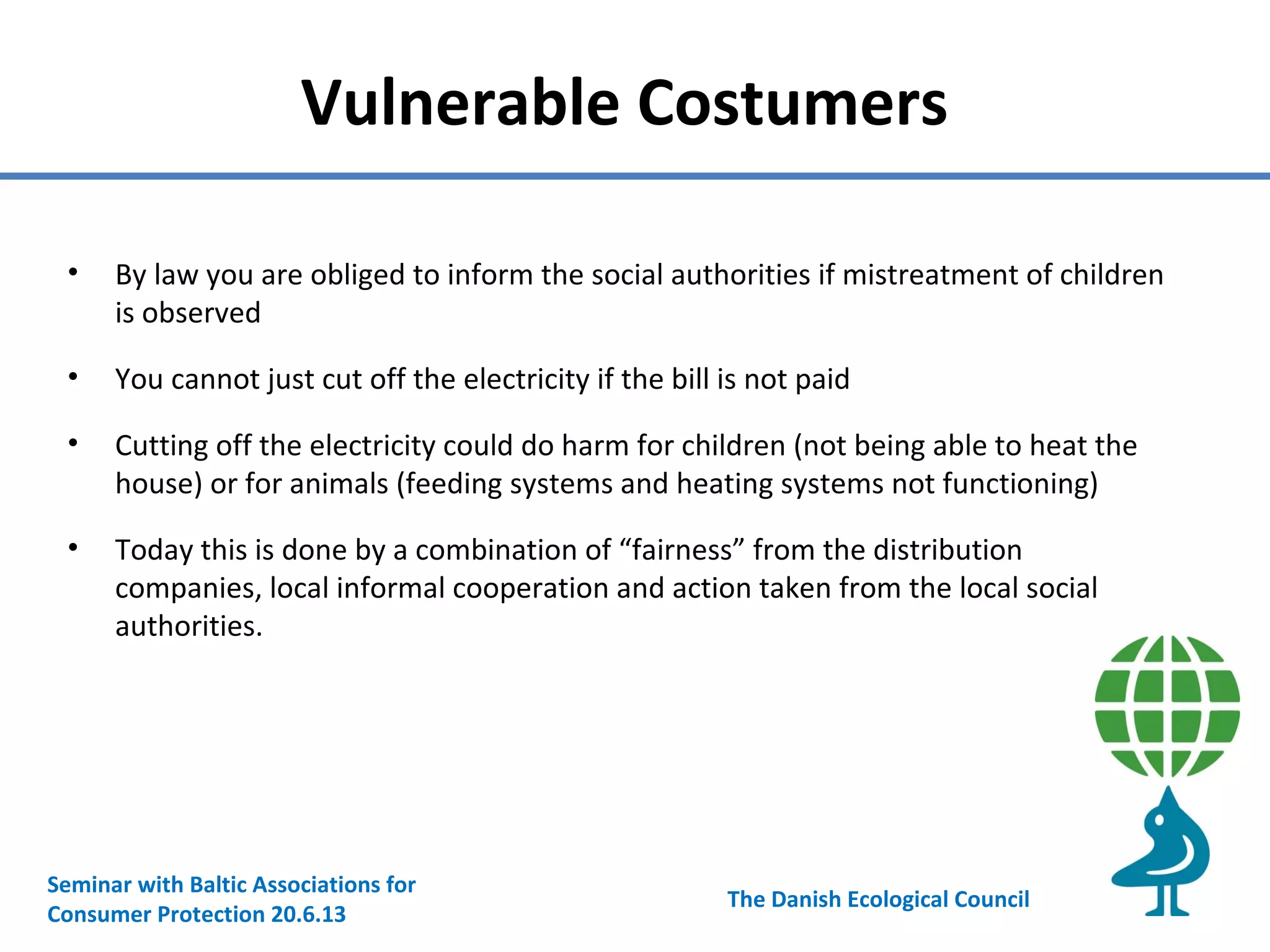 Vulnerable consumers copenhagen june2013 | PPT