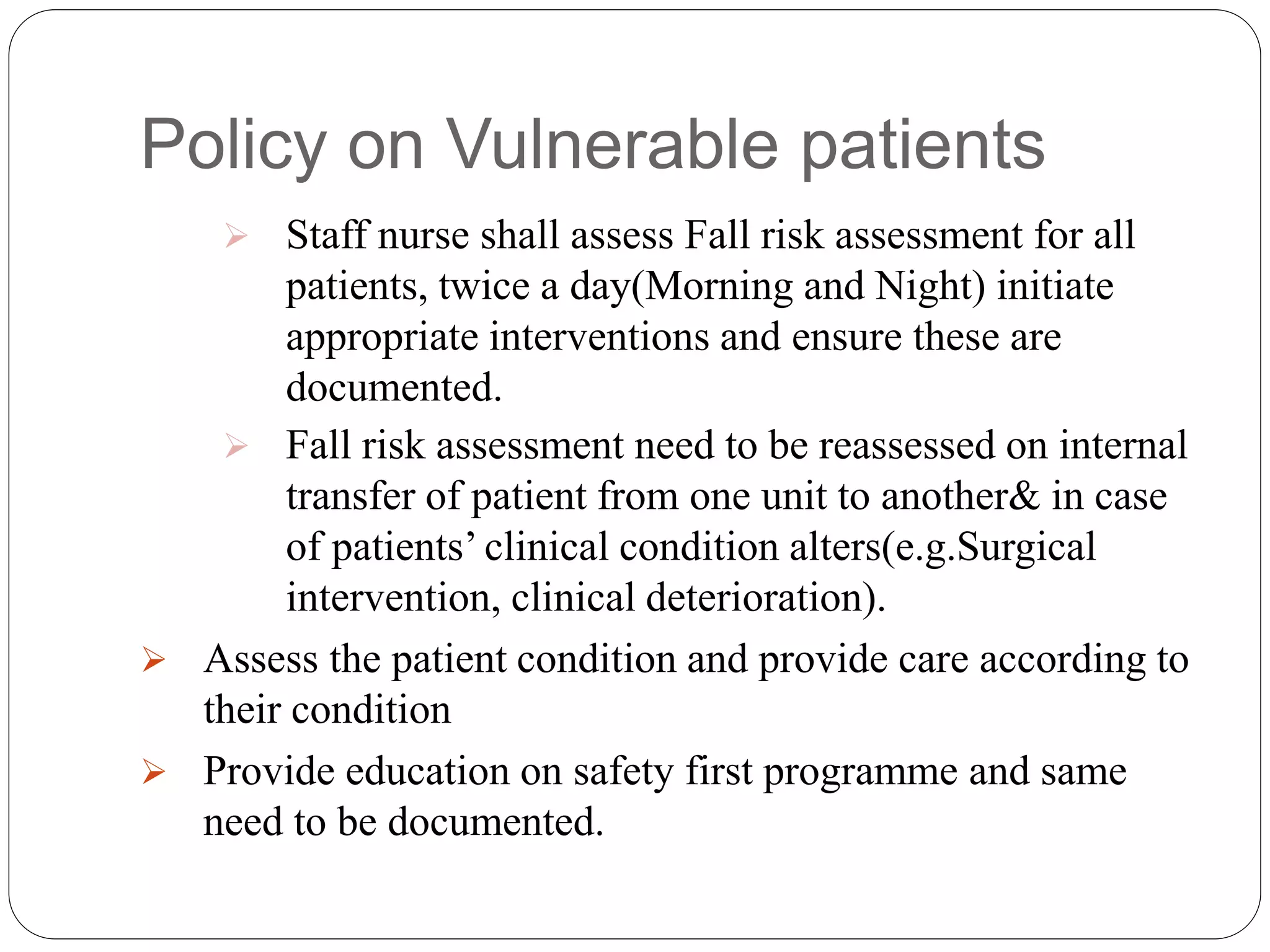 Vulnerable patient policy | PPTX