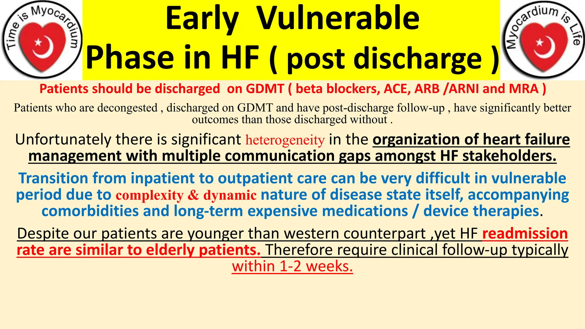 Vulnerable phases of Heart Failure syndromes | PPTX