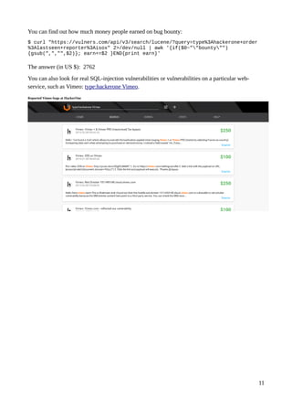 Vulners: Google for hackers | PDF
