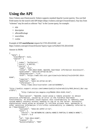 Vulners: Google for hackers | PDF | Databases | Computer Software and Applications