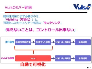 脆弱性スキャナVulsを使ってDevSecOpsを実践！ | PPTX