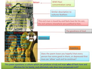 Poem "Vulture" by Chinua Achebe | PPTX