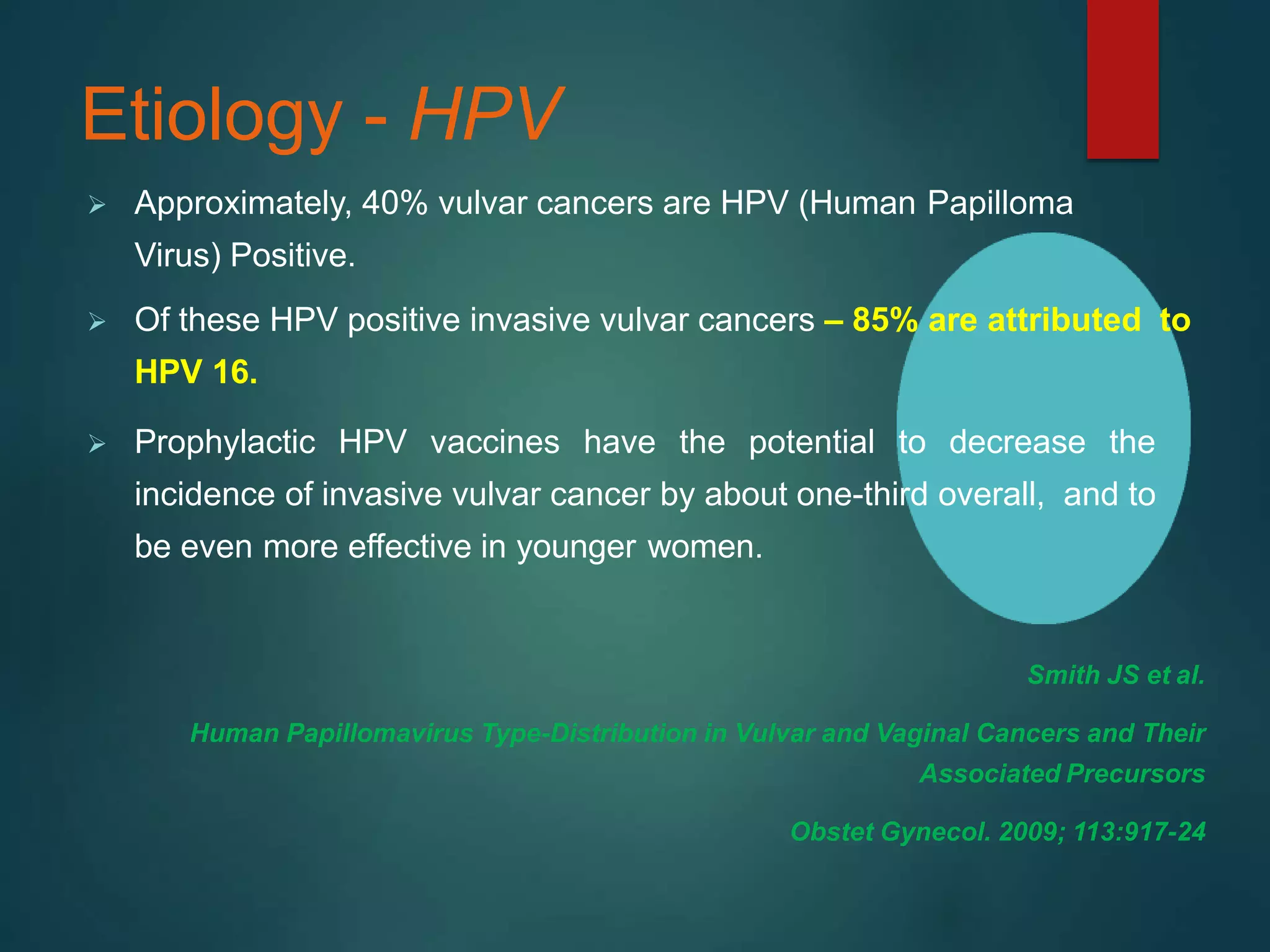 Vulval Cancer Diagnosis and Staging | PPTX