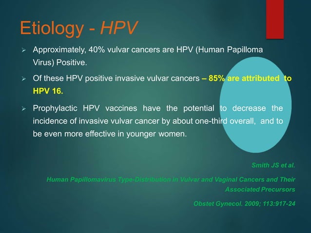 Vulval Cancer Diagnosis and Staging