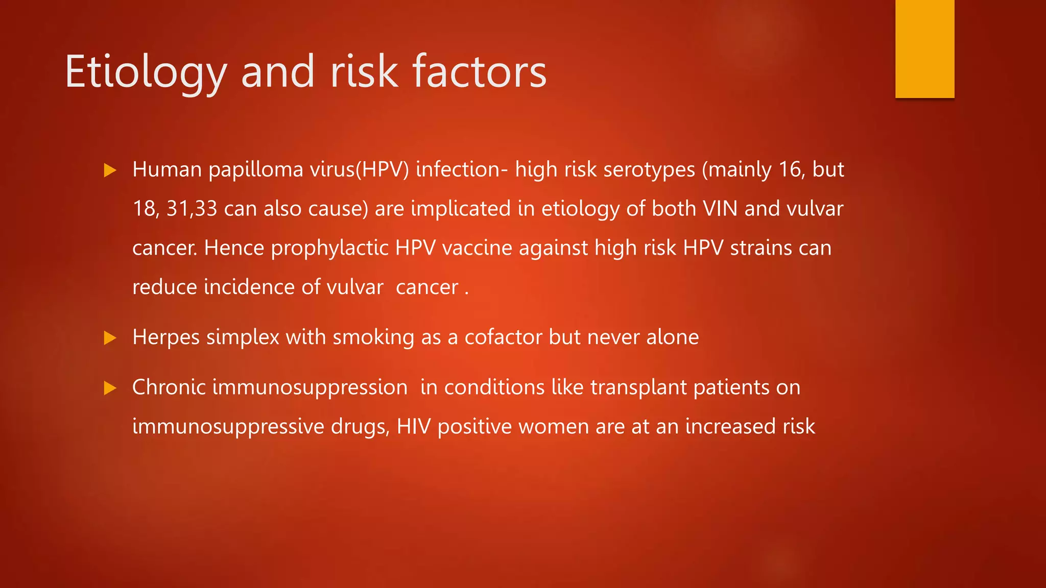 vulval cancer 🍁 | PPTX