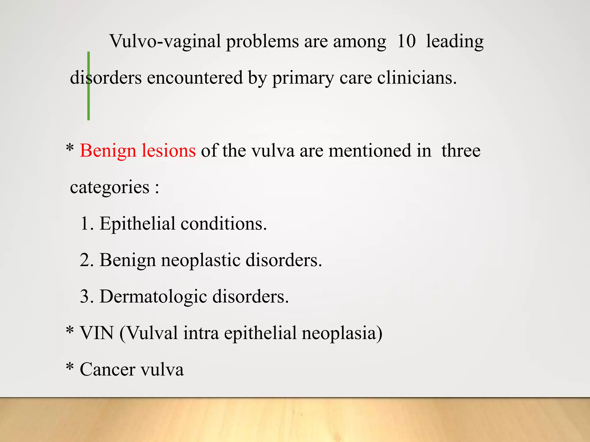 Vulval disorders | PPTX