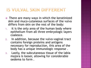 Vulval skin disorders | PPTX