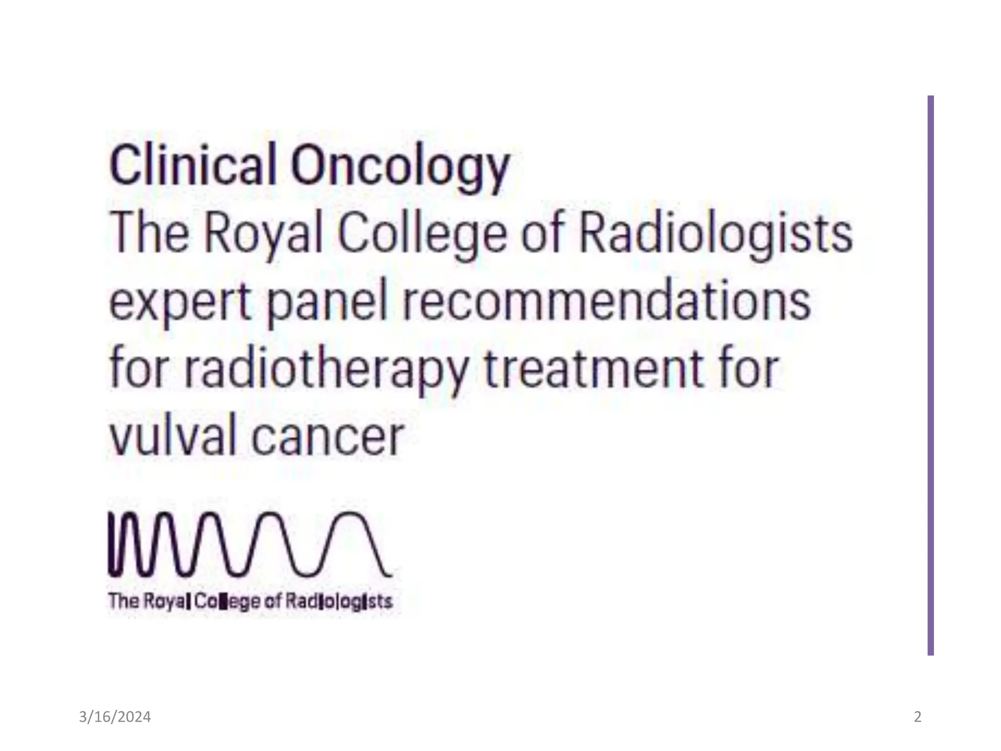 TARGET DELINEATION IN VULVAL CANCER BY DR KANHU | PPTX