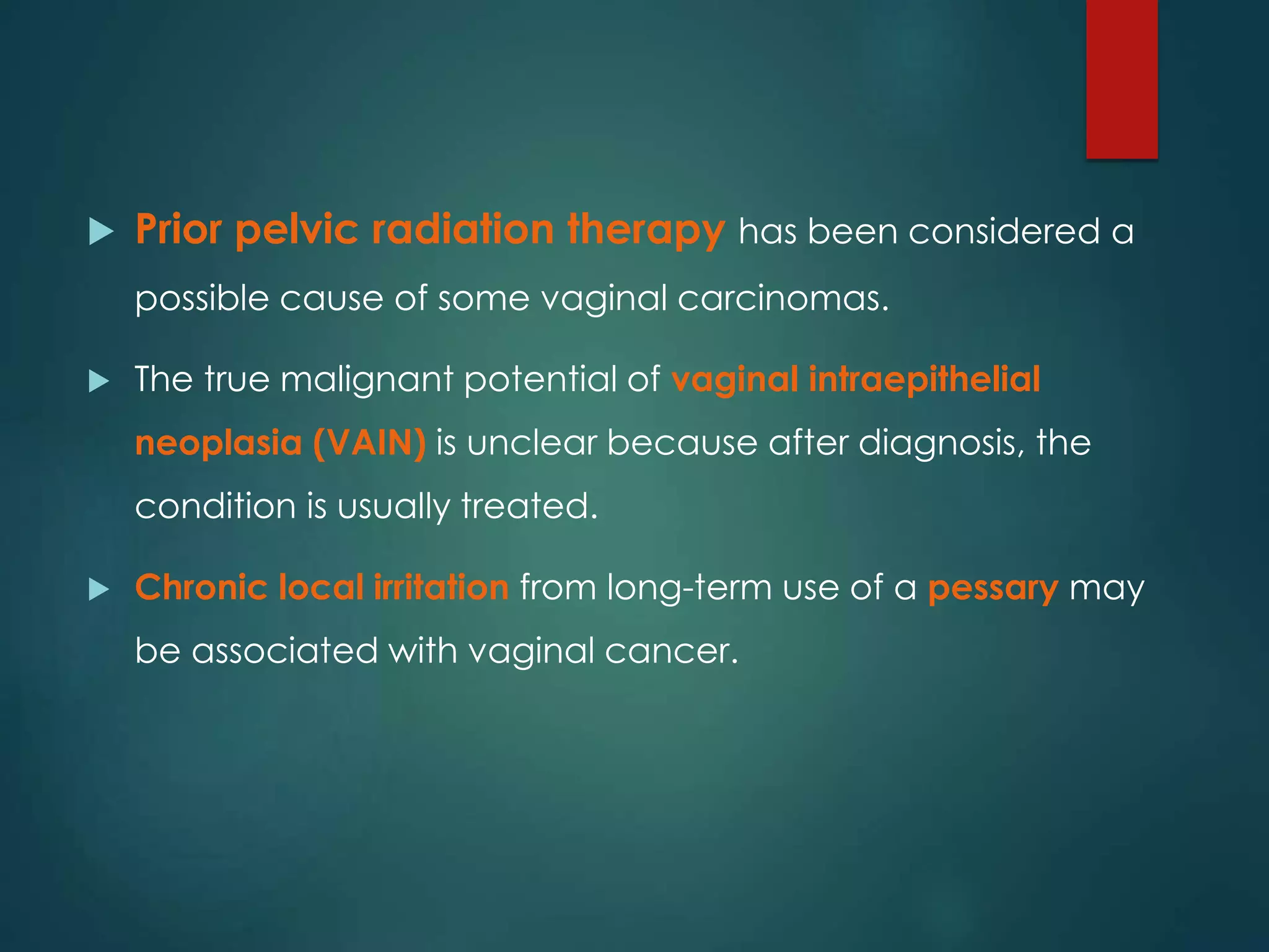 Vulvar and vaginal cancer epidemiology and molecular pathogenesis | PPTX