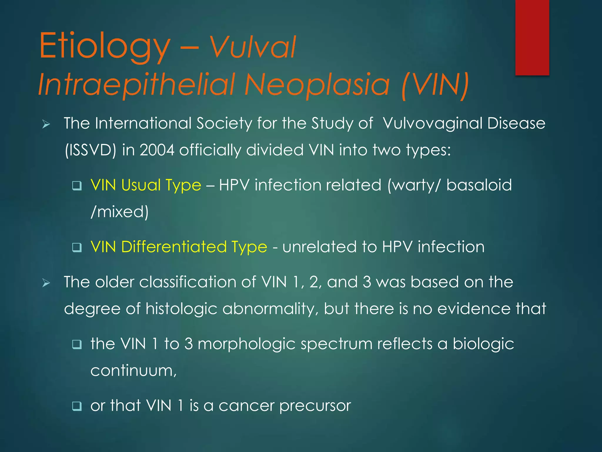 Vulvar and vaginal cancer epidemiology and molecular pathogenesis | PPTX