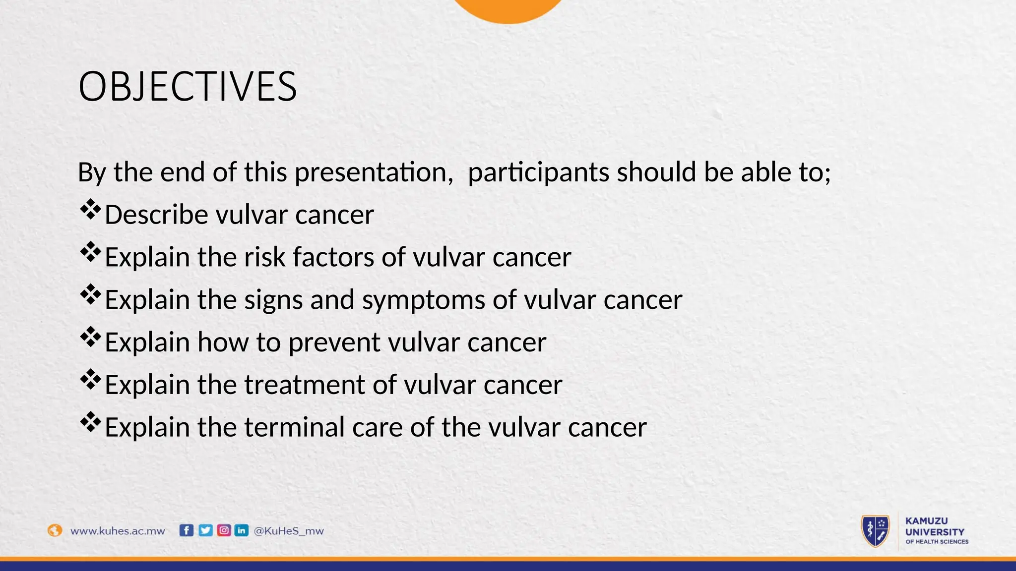 VULVAR CANCER group 4 PowerPoint presentation | PPTX