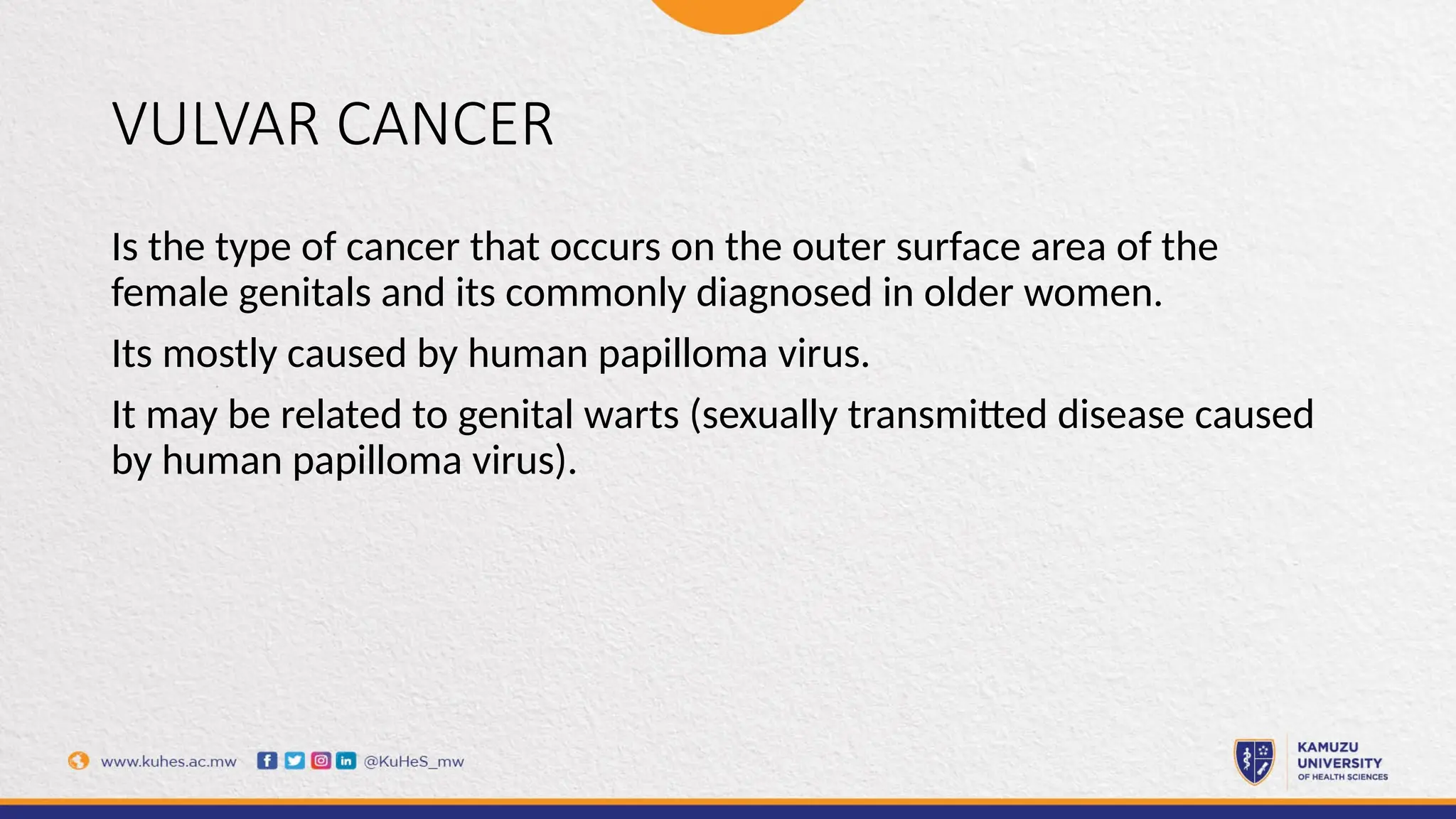 VULVAR CANCER group 4 PowerPoint presentation | PPT