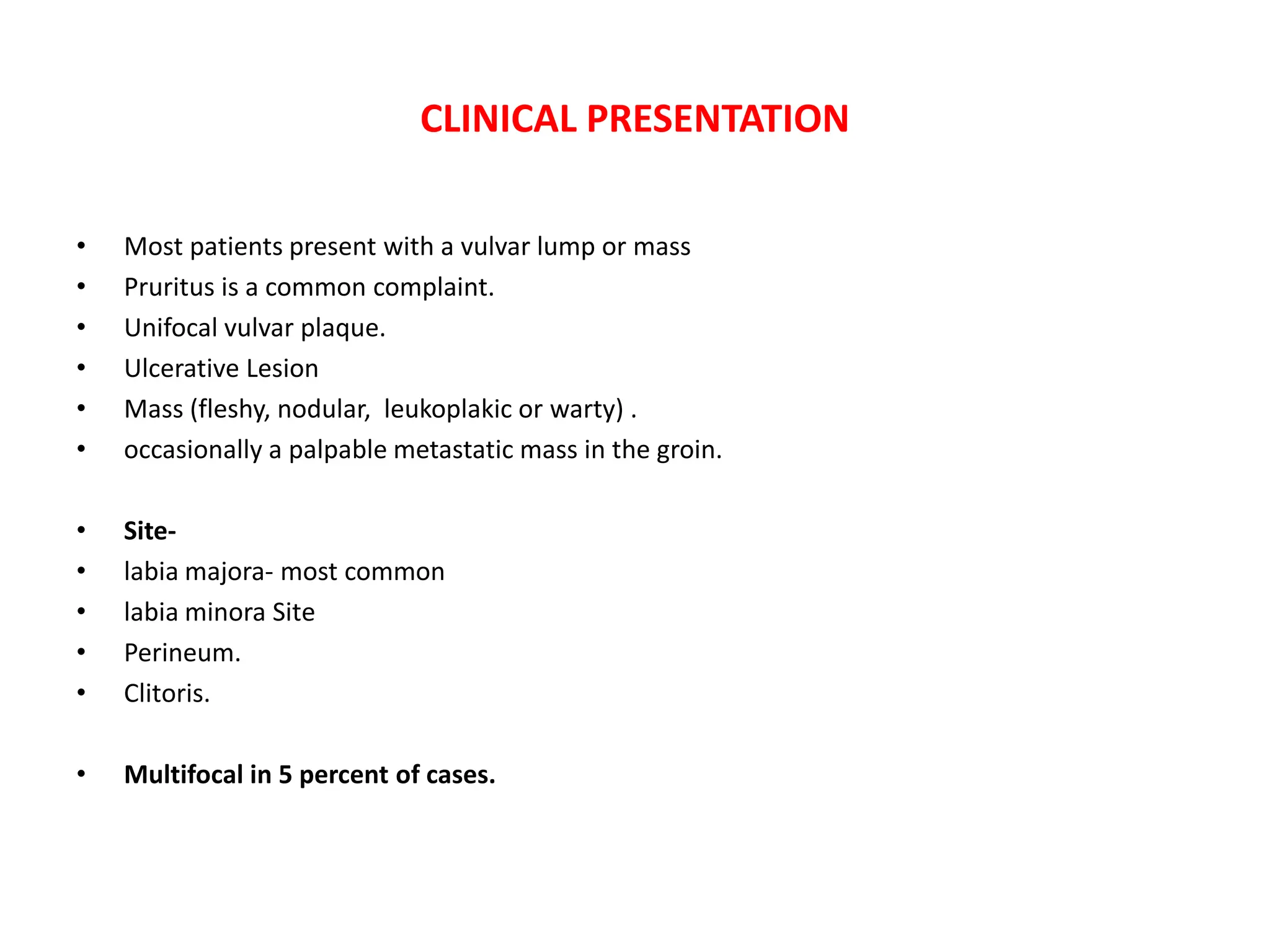 VULVAR CARCINOMA - staging and stagewise management Layers and Pouches ...