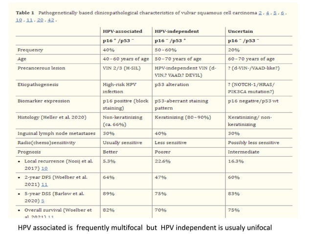 VULVAR CARCINOMA - staging and stagewise management Layers and Pouches ...