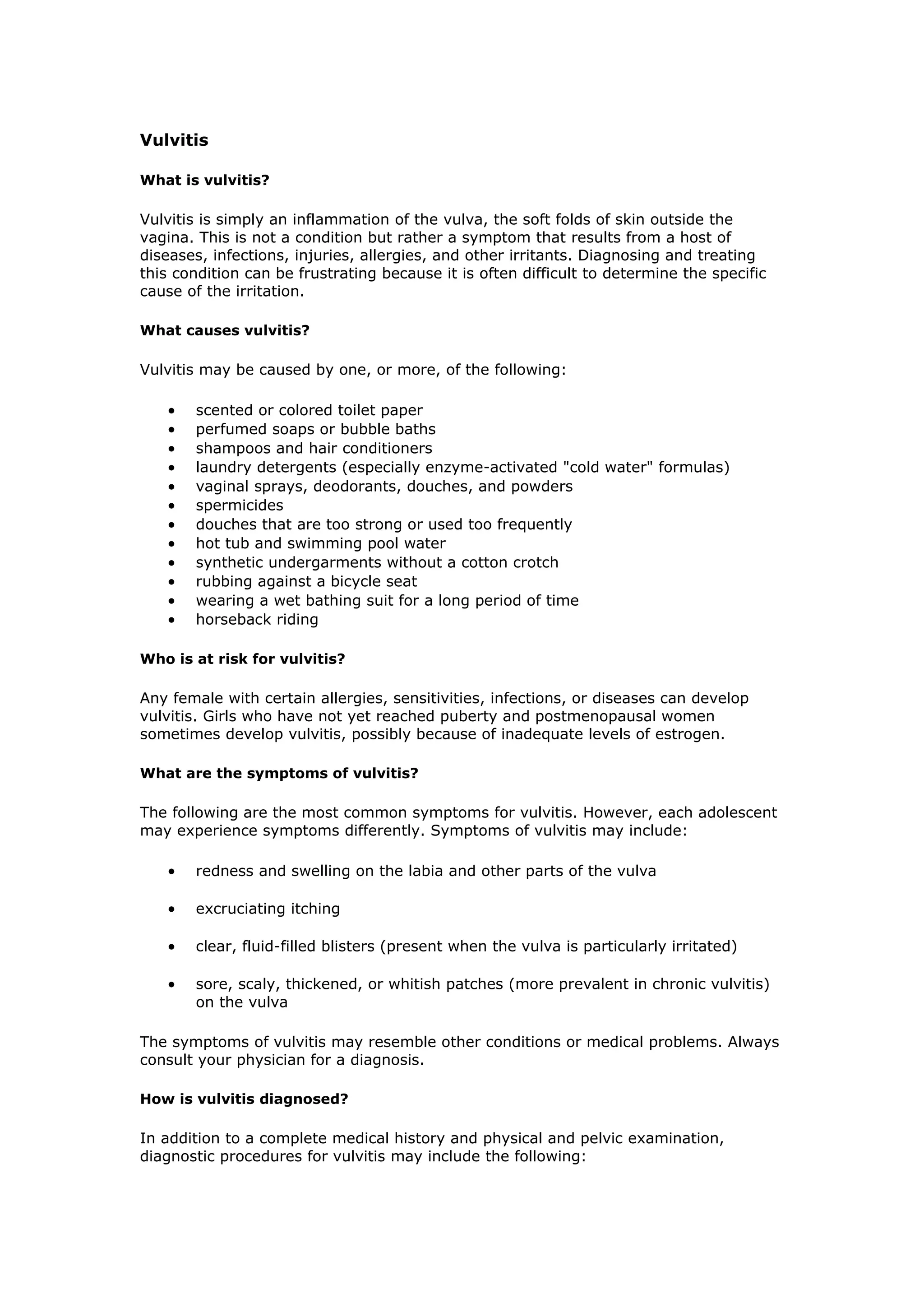 Vulvitis | DOC