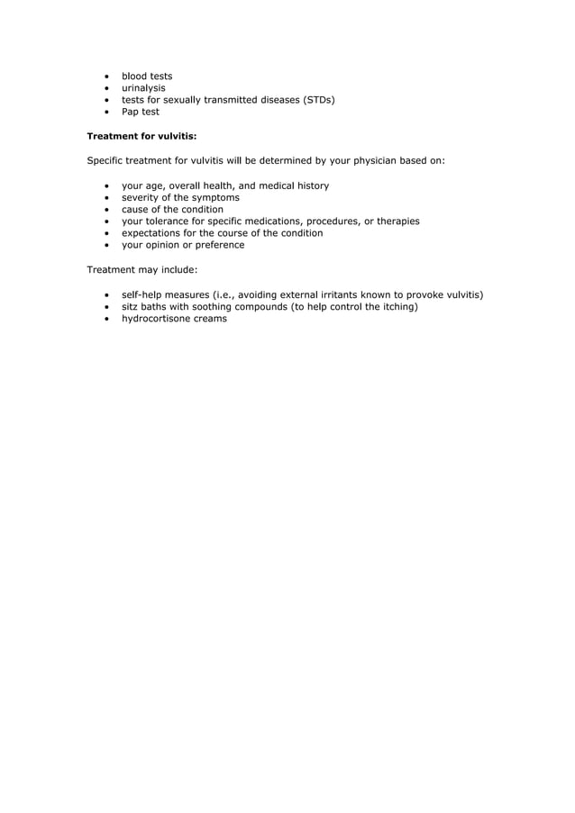 Vulvitis | DOC | Sexual Conditions | Sexual Health