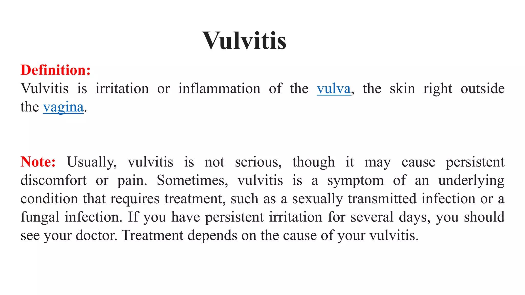 Vulvitis | PPTX