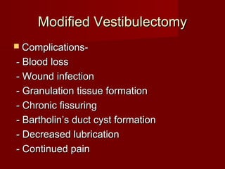 Vestibulectomy