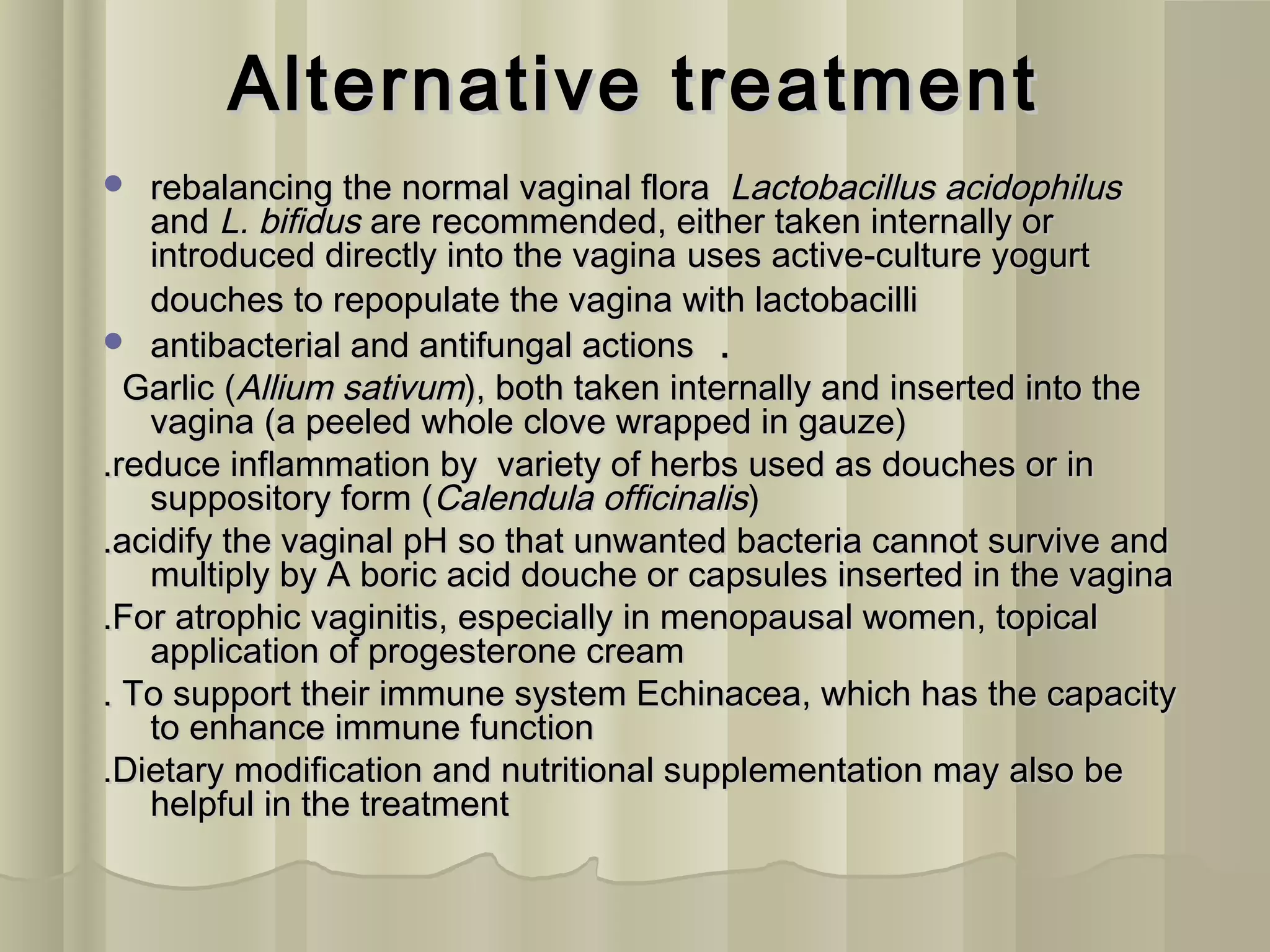 Vulvovaginal infection | PPT
