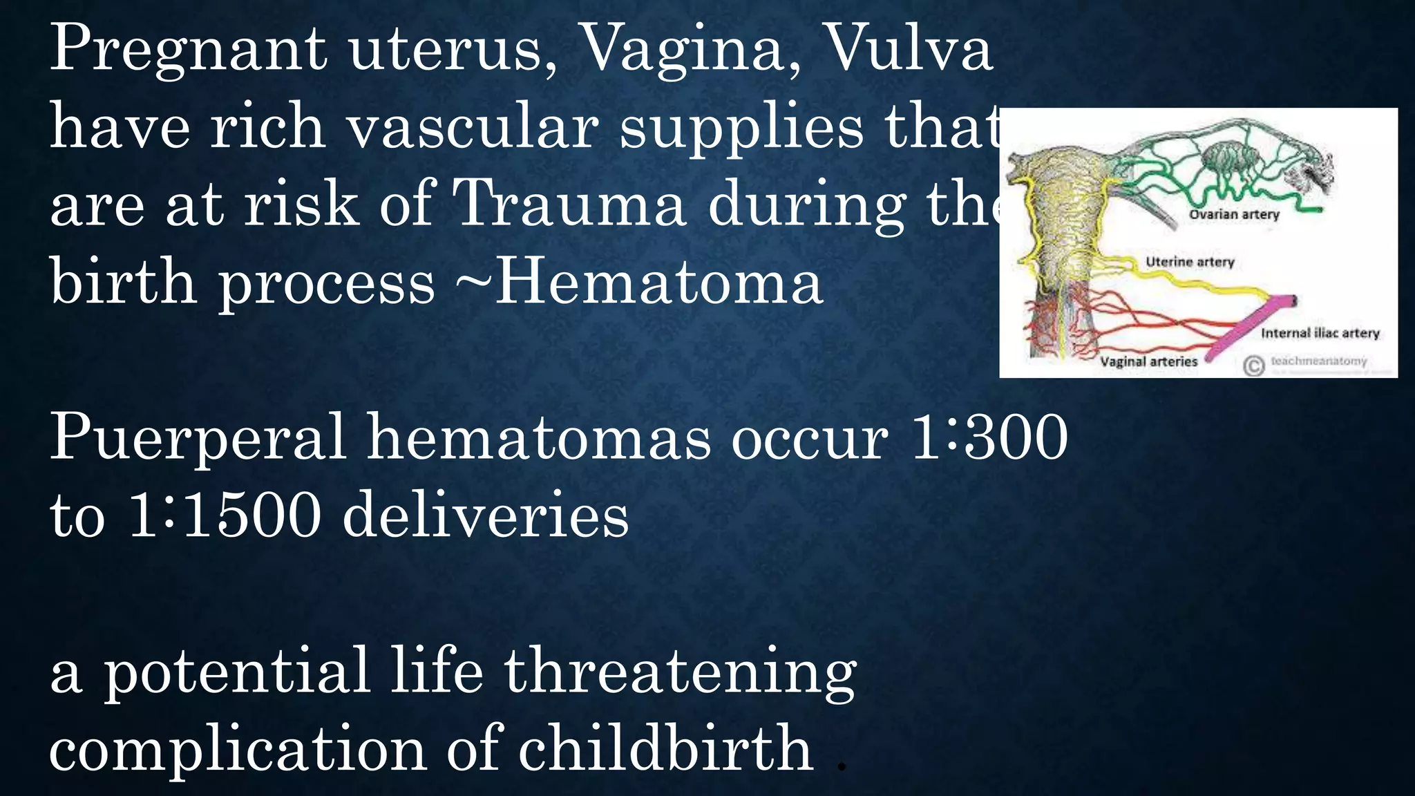 Vulvovaginal hematoma - Dr Mitra Saxena | PPTX