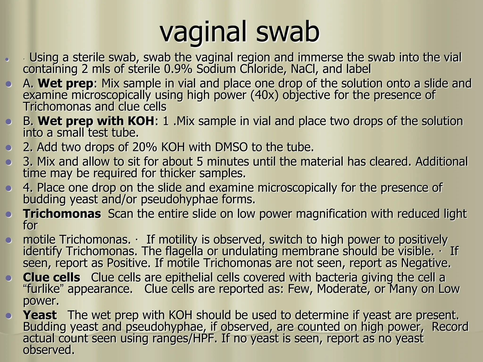 Vulvovaginal Infections in women of reproductive age | PPT