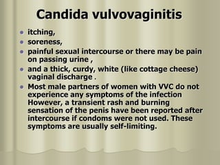 Vulvovaginal Infections in women of reproductive age | PPT