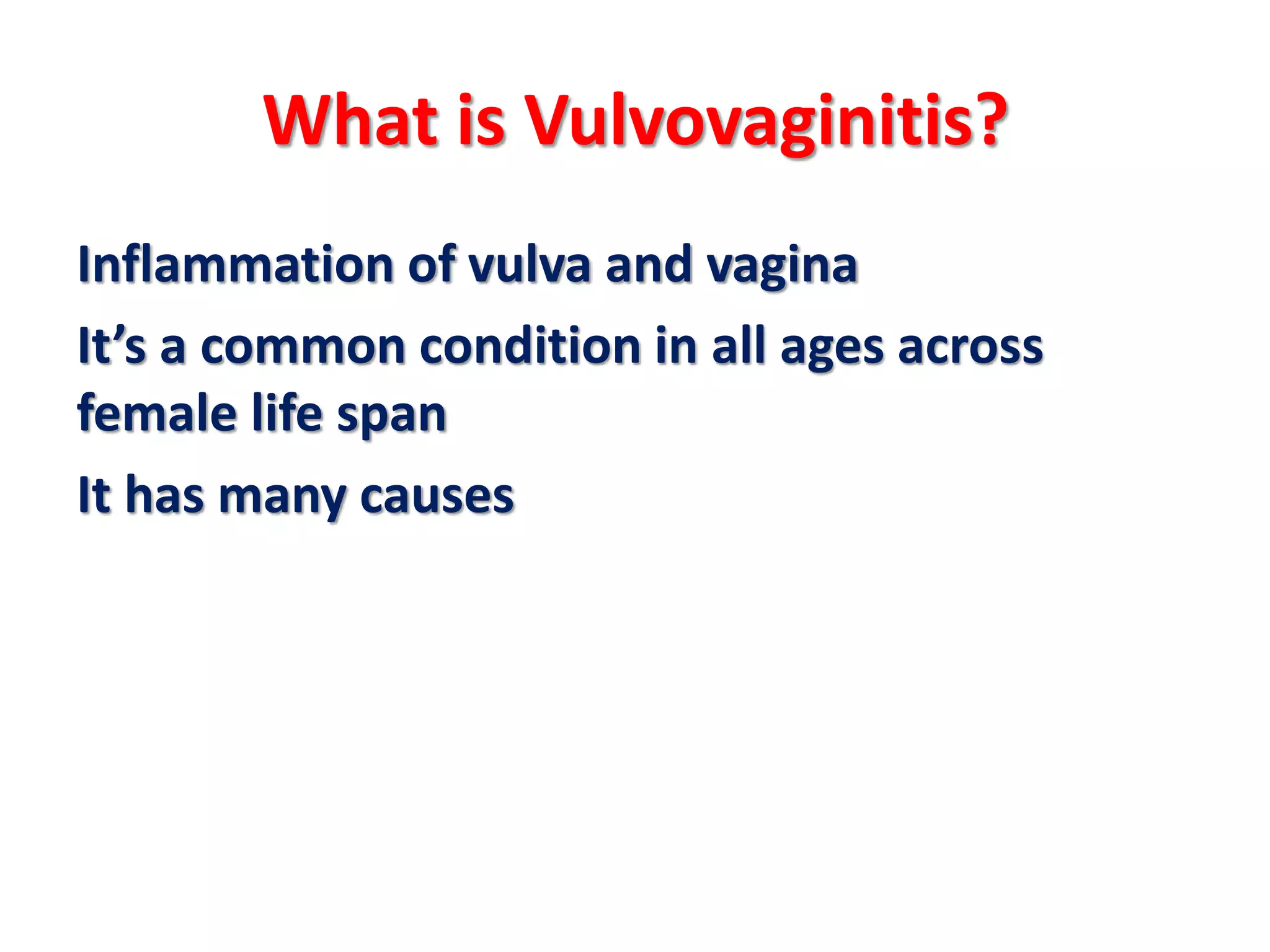 Vulvovaginitis | PPTX
