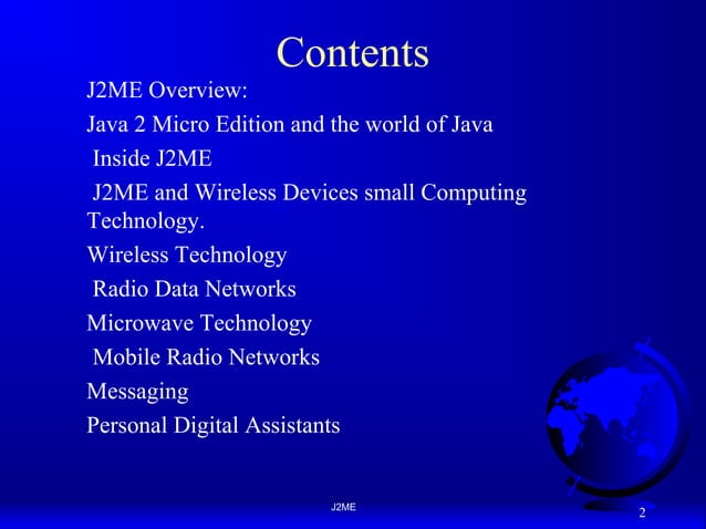 Mobile Application Development Mad J2me Ppt 