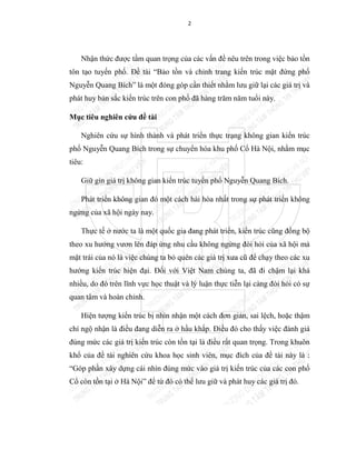 Bảo tồn không gian kiến trúc tuyến phố Nguyễn Quang Bích, 9đ | PDF