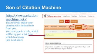 Mla citation style | PPT