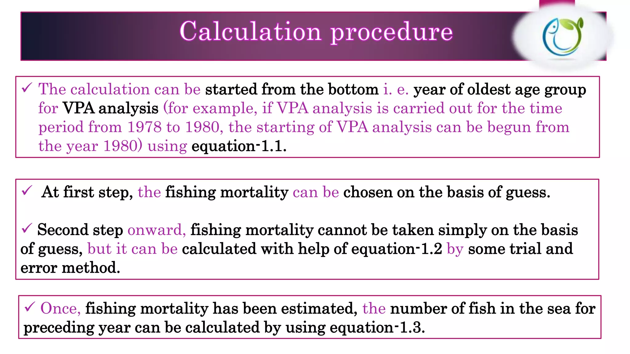Vurtual population analysis ( VPA) | PPTX