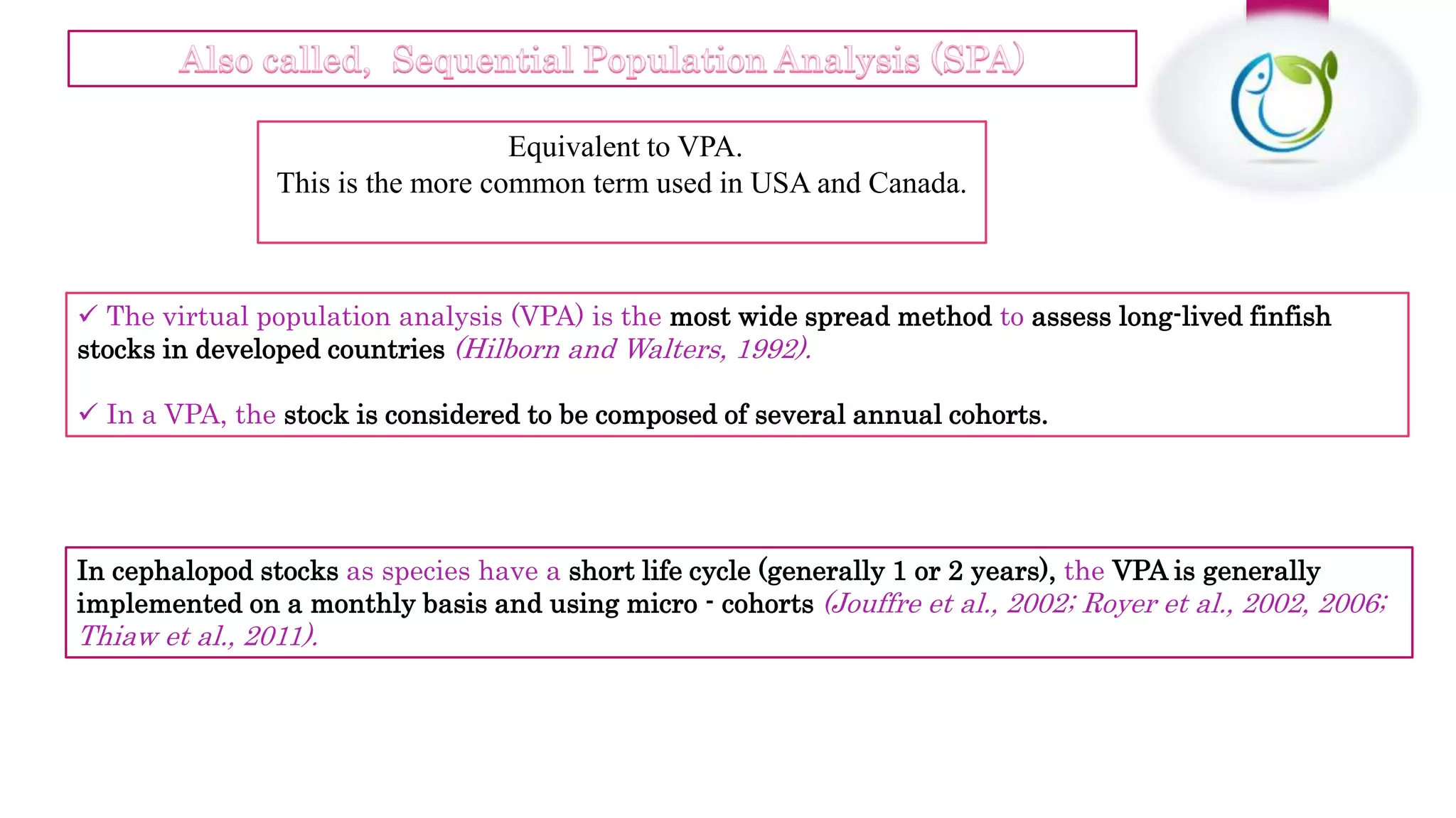Vurtual population analysis ( VPA) | PPTX