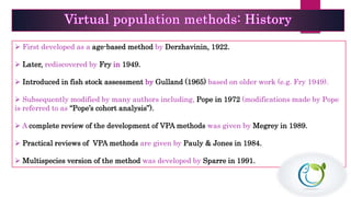 Vurtual population analysis ( VPA) | PPTX