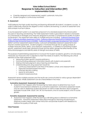 VUSD RtI2 Guide | PDF