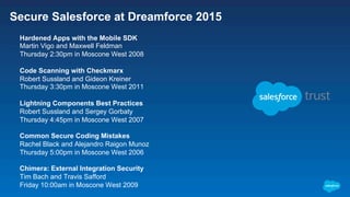 Secure Salesforce: External App Integrations | PDF