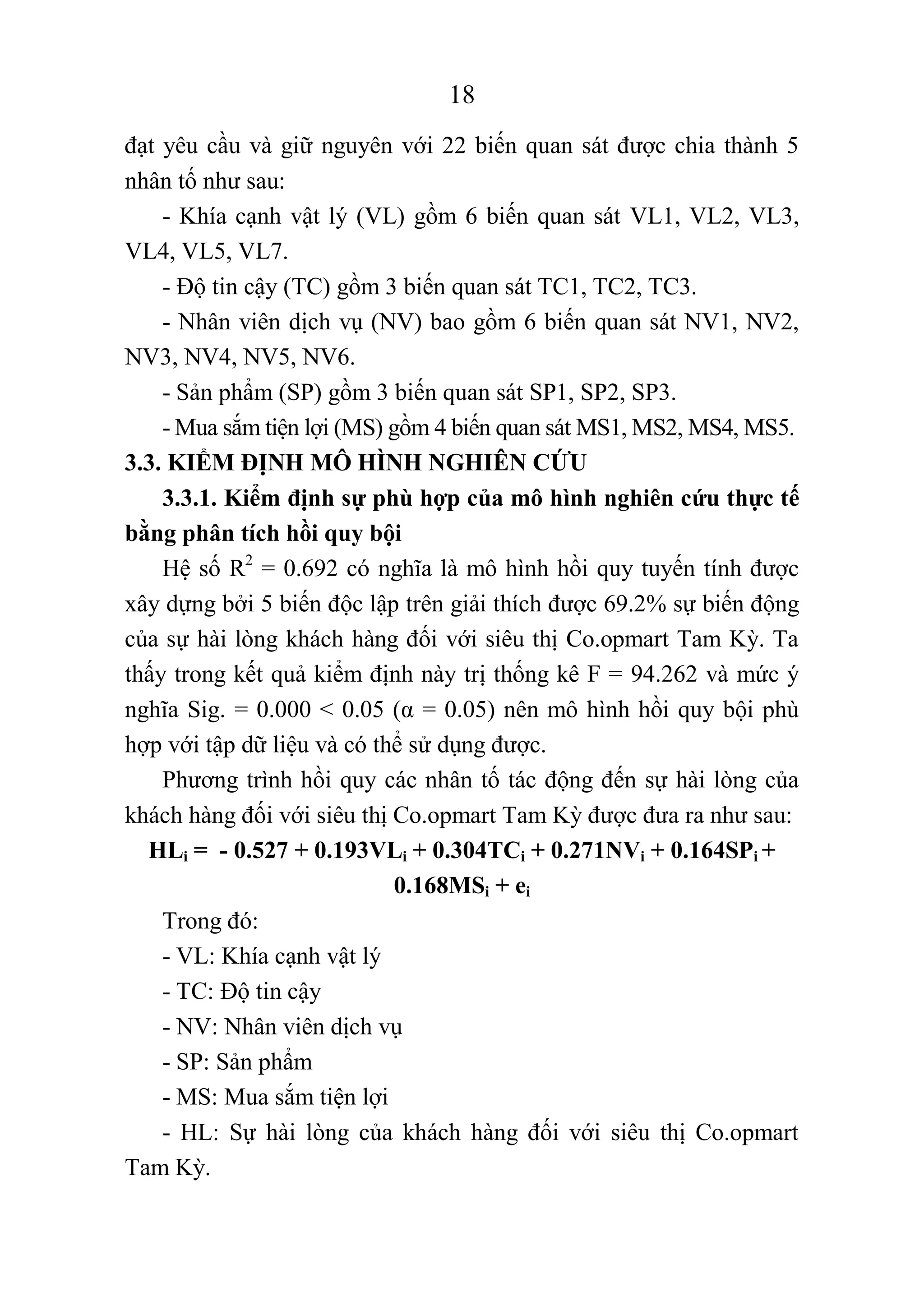 Luận văn: Sự hài lòng của khách hàng đối với siêu thị Co.opmart | PDF